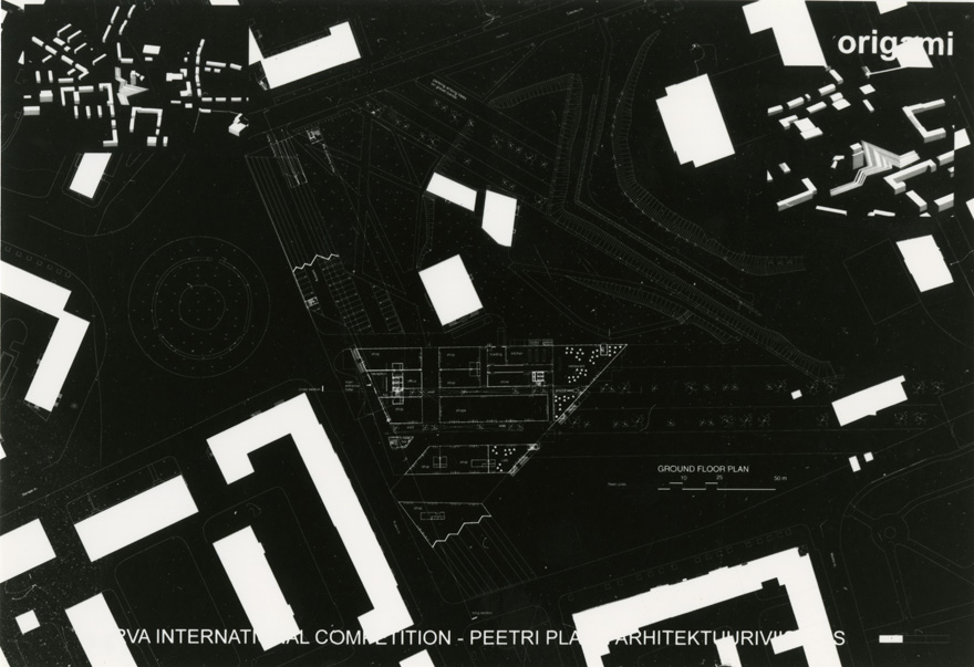 Narva keskosa planeeringu võistlustöö, "Origami" - Ajapaik