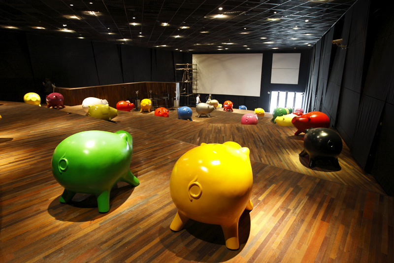 Eesti paviljon Shanghai EXPO-l, interjöör. - Ajapaik