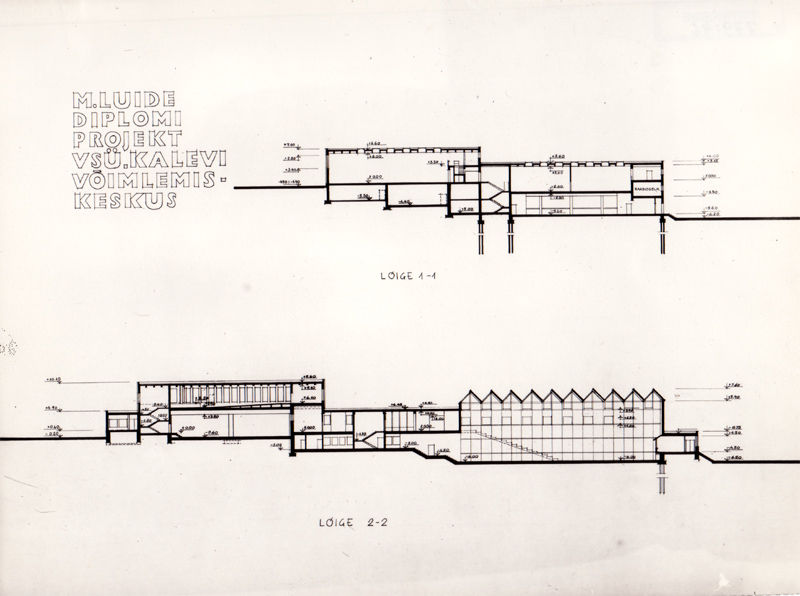 Diplomiprojekt VSÜ Kalevi võimlemiskeskus - Ajapaik