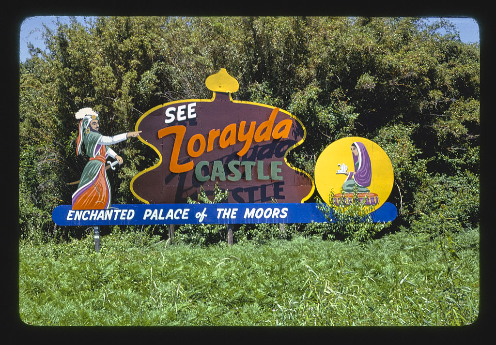Zorayda Castle billboard, Route 1, - Ajapaik