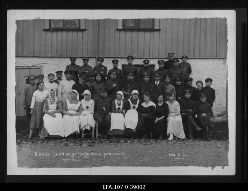 Vabadussõda. 2.Diviisi külgehakkavate haiguste vas – Johannes Niilus ...