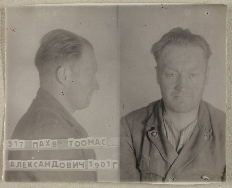 Toomas Pahvi arestifoto - Ajapaik