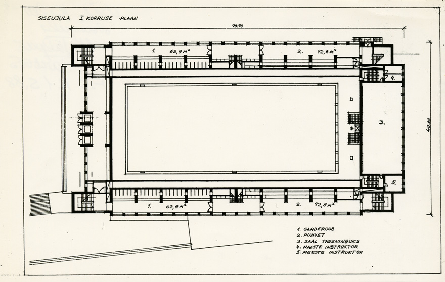 Kalevi siseujula projektifotod, korruste plaanid, - Ajapaik
