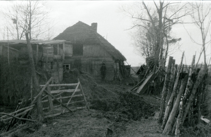 Mees? maja taustal seismas – Elmar Kald - Ajapaik