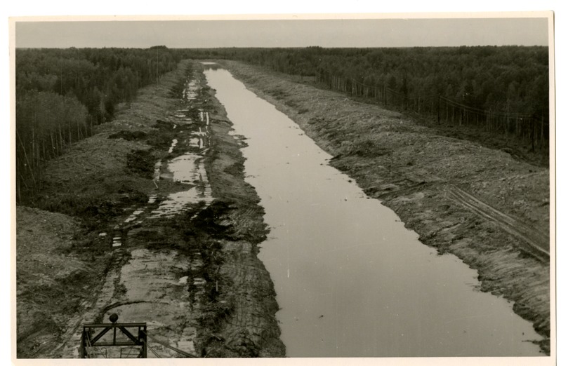 Balti Soojuselektrijaama ehitus. Juurdevoolukanali - Ajapaik