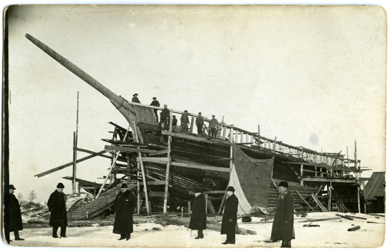The construction of the sailing - Ajapaik