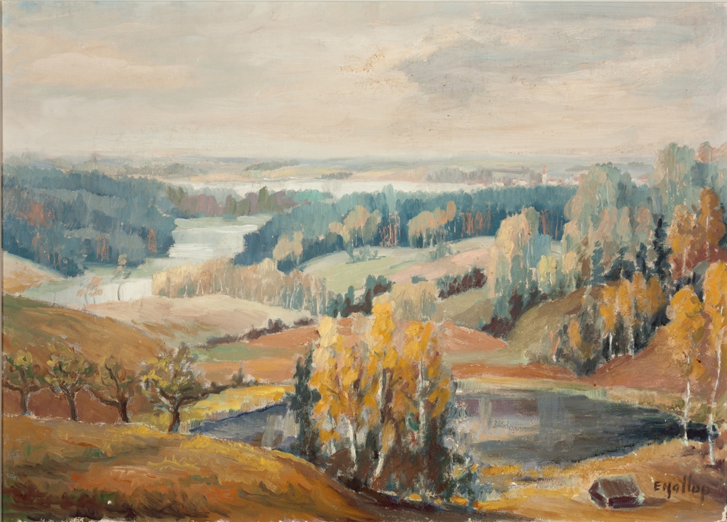 Maal. [Lõuna - Eesti maastik]. – Ernst Hallop - Ajapaik