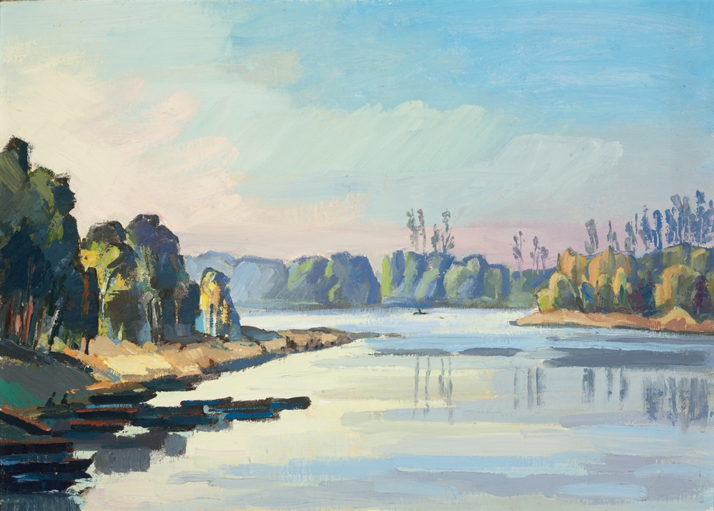 Maal. [Jõeäärne maastik]. – Ernst Hallop - Ajapaik