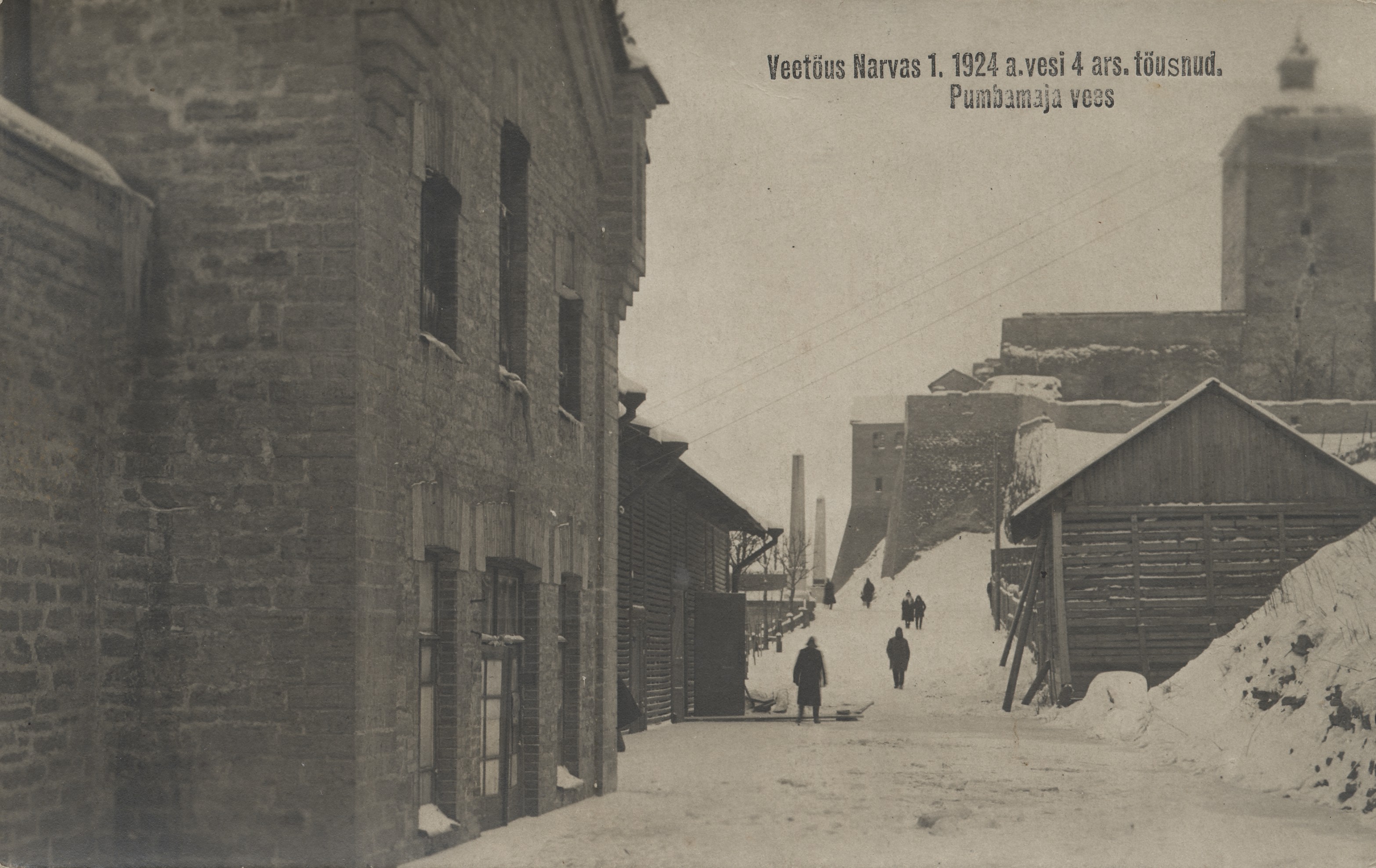 Water rise in Narva 1924 – [s.n.] - Ajapaik