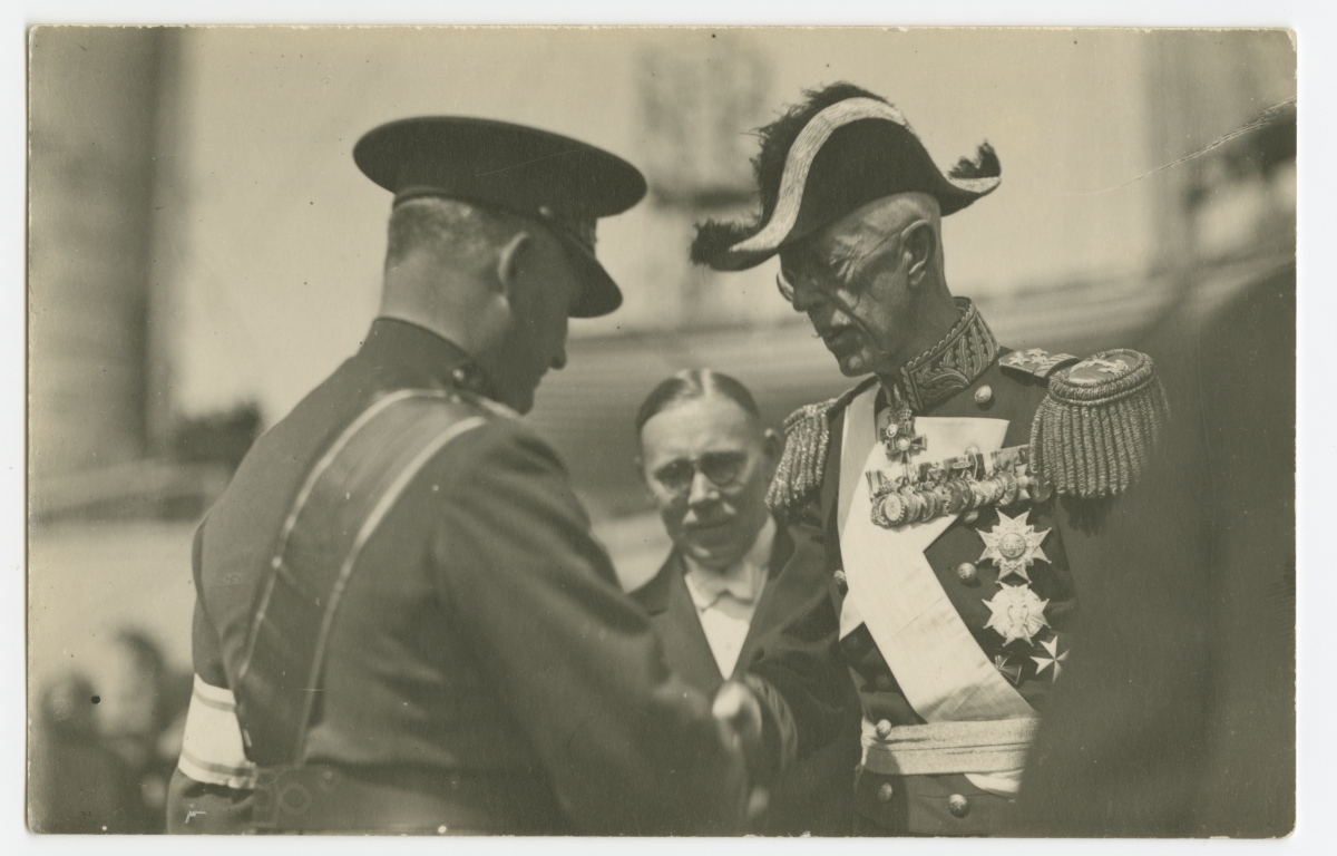 Fotopostkaart. Rootsi kuningas Gustav V - Ajapaik