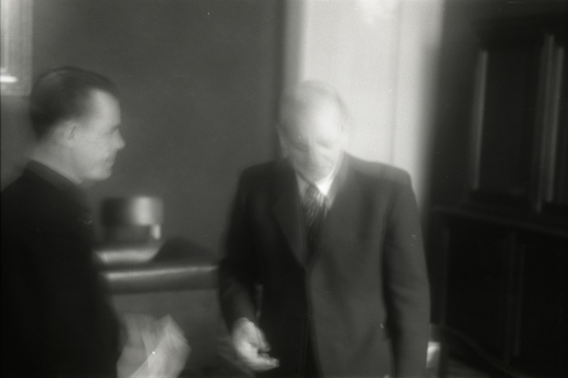 vasakul) ja rektor prof – Elmar Kald - Ajapaik