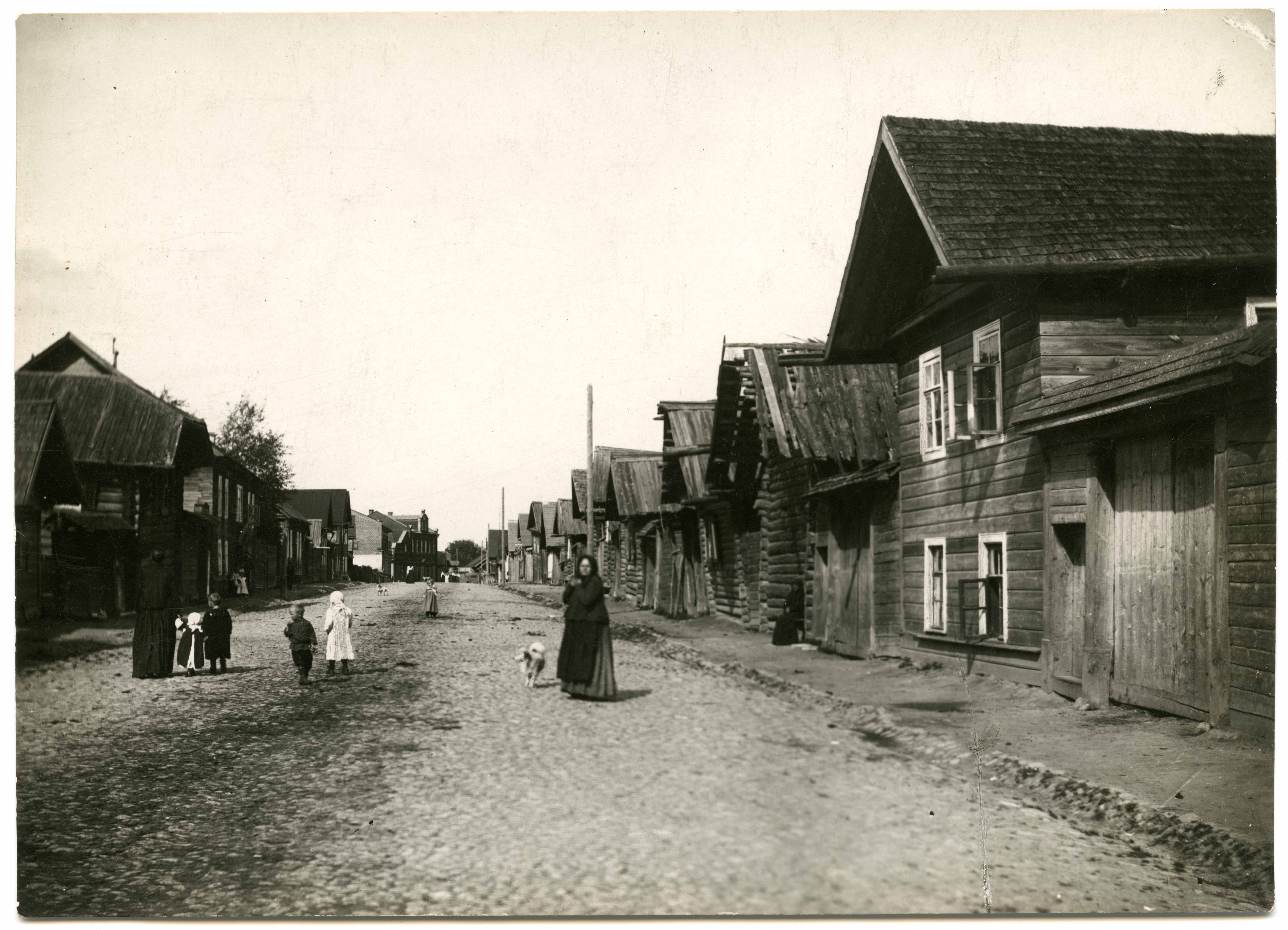 Petser Castle Street. Log houses – Parikas - Ajapaik