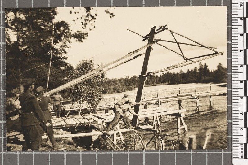 foto, Pioneerpataljon, Jägala laager, sildade - Ajapaik