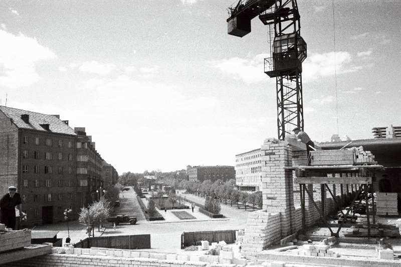Vaade Tööstusprojekti hoone ehitusele. – Juhani, O. - Ajapaik