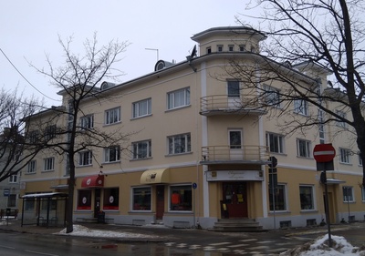 Korterelamu Tartus, hoone vaade. Arhitekt - Ajapaik