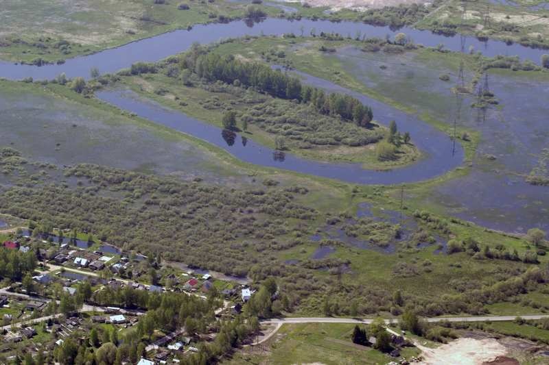 Aerofoto. Emajõe lamm ja Ihaste – Malev Toom - Ajapaik