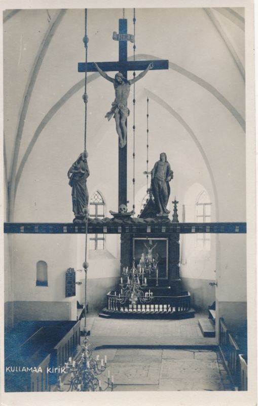 Foto. Kullamaa kiriku sisevaade. Foto: – Johannes Grünthal (Kalda ...