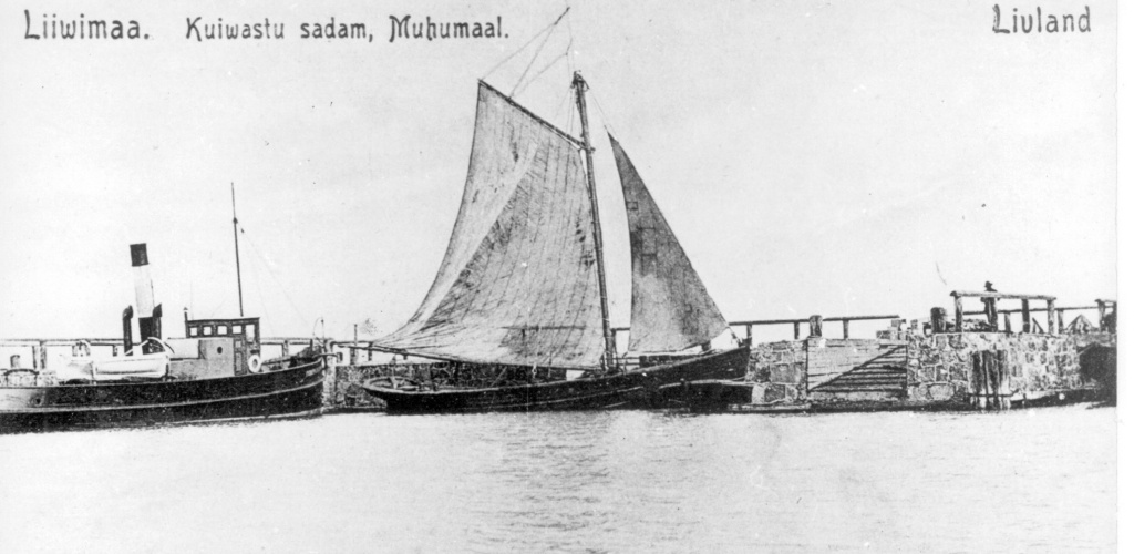 Kuivastu sadam ja väina uisk. - Ajapaik