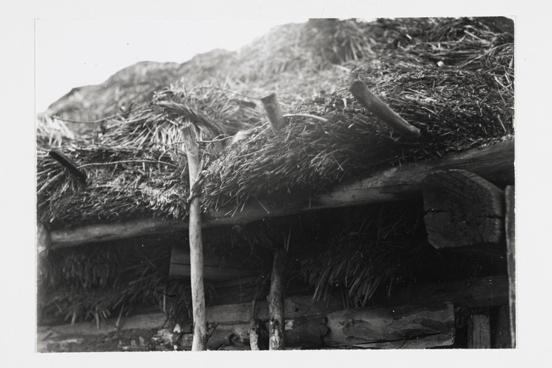 Lauda "kalgas" õlgkatuse räästas, omanik – Jüri Karm - Ajapaik