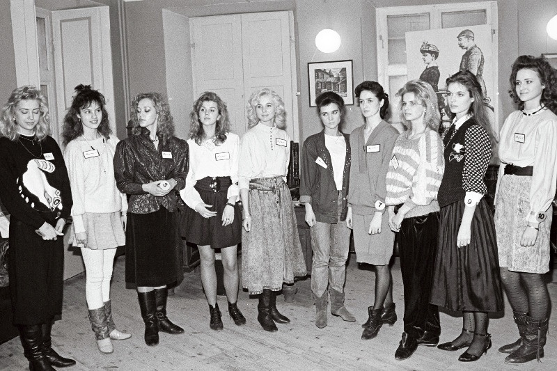 Miss Estonia 1990 kandidaadid. – Vambola Salupuu - Ajapaik