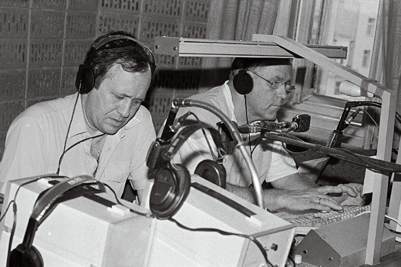 Eesti Raadio reporterid Harri Matskin – Vambola Salupuu - Ajapaik